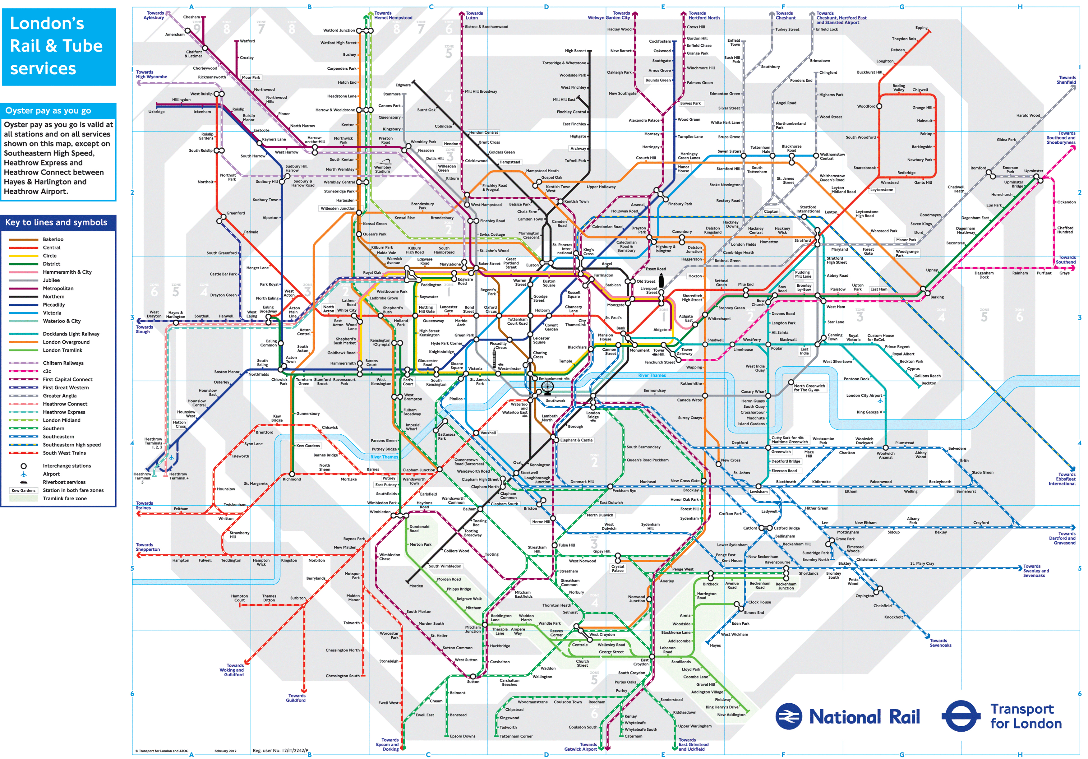 London Underground Tube Map 2024 | Search Tube London Underground
